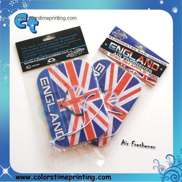 promotional hanging paper car perfume card