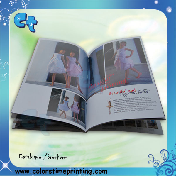 Matt lamination brochure/laminated brochure printing service